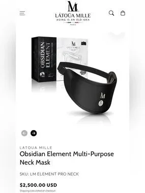 Skincare | Ltoa Mille Obsidian Element Multipurpose Neck Mask | Poshmark